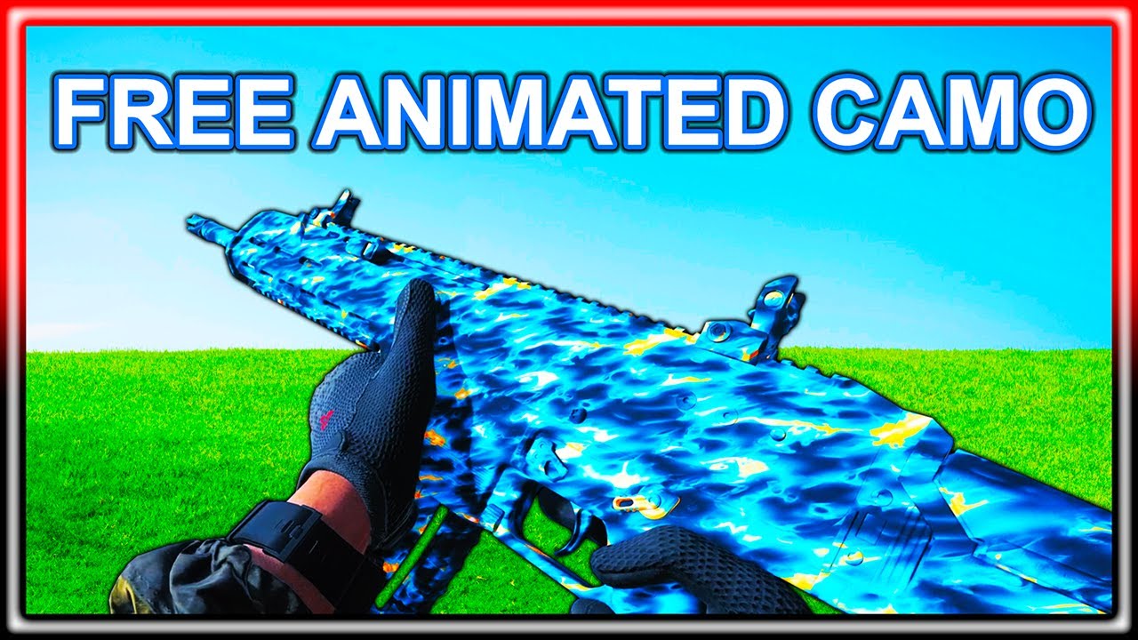 FREE New Animated Camo (How To Unlock Golden River Camo) - YouTube
