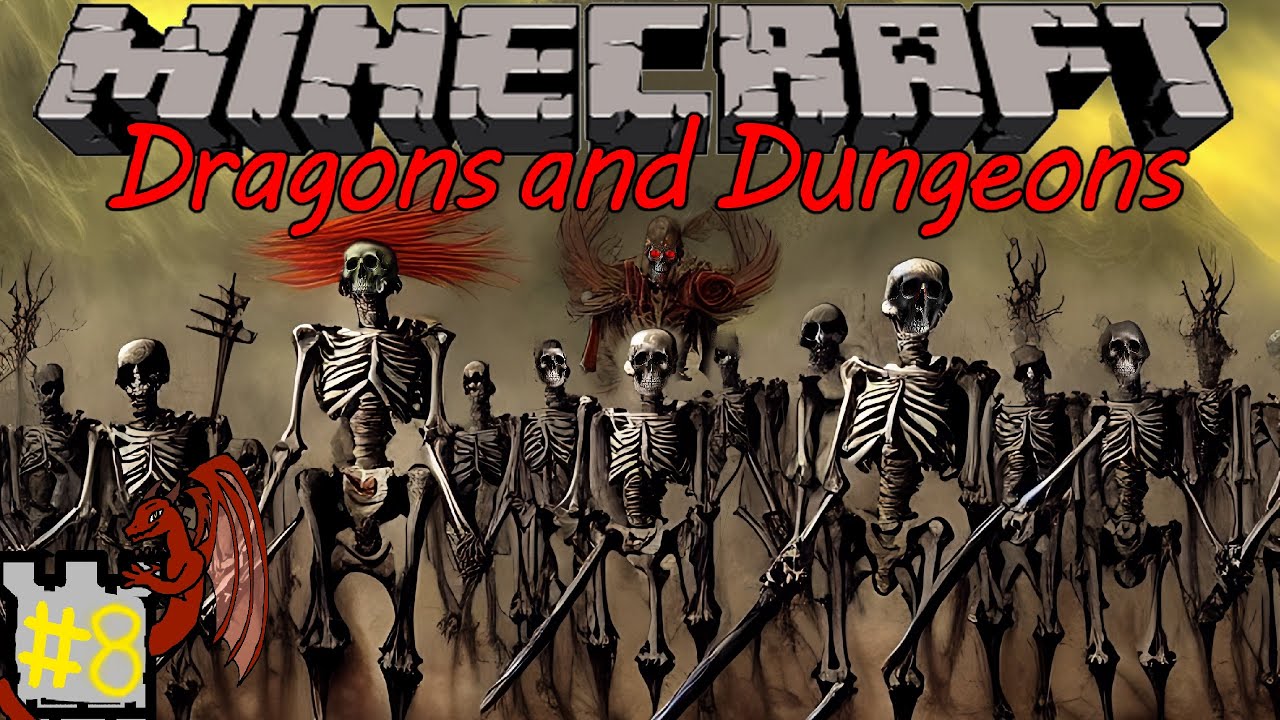 Minecraft. Dragons and Dungeons #8 Skeleton Army - YouTube