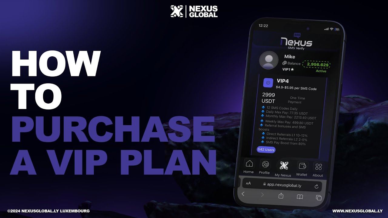 How to purchase a VIP plan on Nexus Global - YouTube