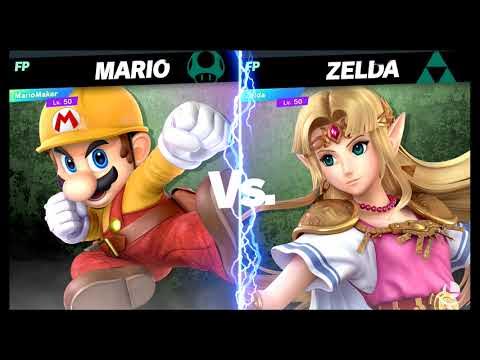 Super Smash Bros Ultimate Amiibo Fights – 3pm Poll Mario Maker vs Zelda - YouTube