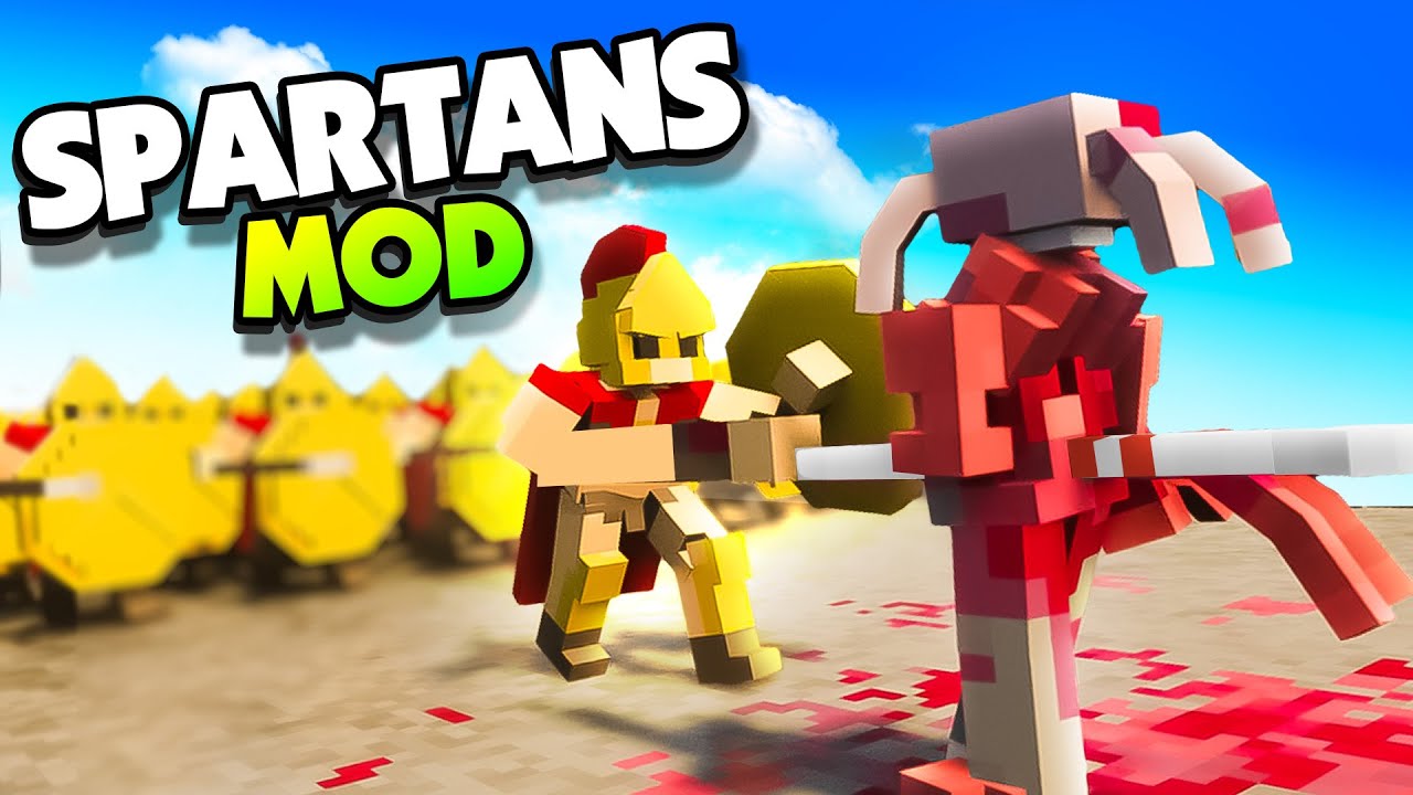 New SPARTAN WARRIORS Mod vs ZOMBIES in Teardown Mods Gameplay - YouTube