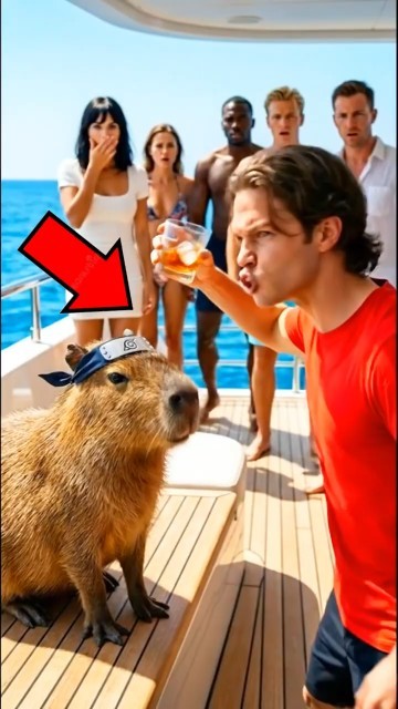 Cappy arruinou a festa, mas ela tinha motivo... Capi #capivara #comédia ...