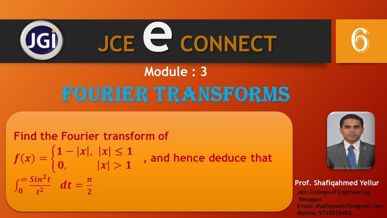 #6 || Fourier transform || Problems#5 || By Shafiqahmed. - YouTube