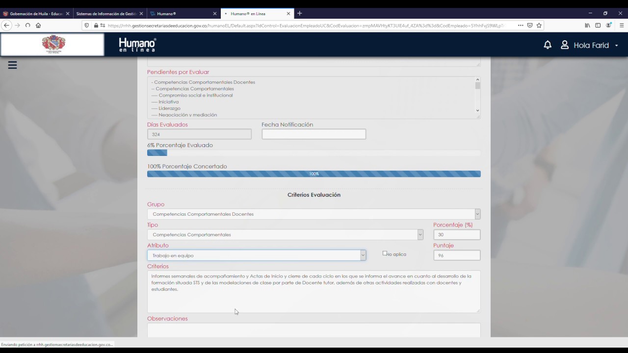Tutorial Aplicativo HUMANO - Parte 2 Evaluación de desempeño docente -EVALUAR - YouTube