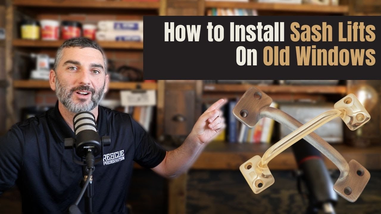 How to Install Window Lifts on Vintage Wood Windows - YouTube