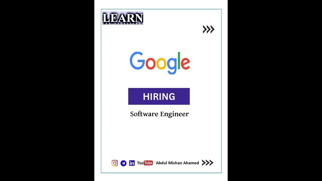 Placement Update 020 || Google Nest - Software Engineer || Learn for Excellence - YouTube
