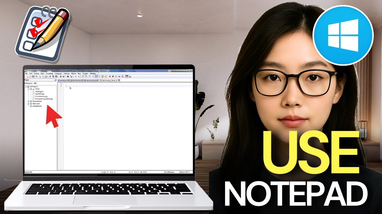 How To Use Notepad As A Quick To Do List - YouTube