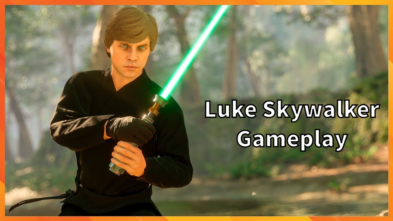 Force Training Luke Gameplay Star Wars Battlefront 2 - YouTube