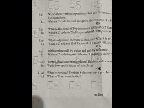 JNTUH R22 PPS Question paper😱🔥 #jntuhyderabad - YouTube