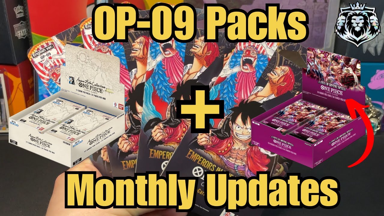 OP-09 Blister Pack Rips + Monthly Updates! - YouTube