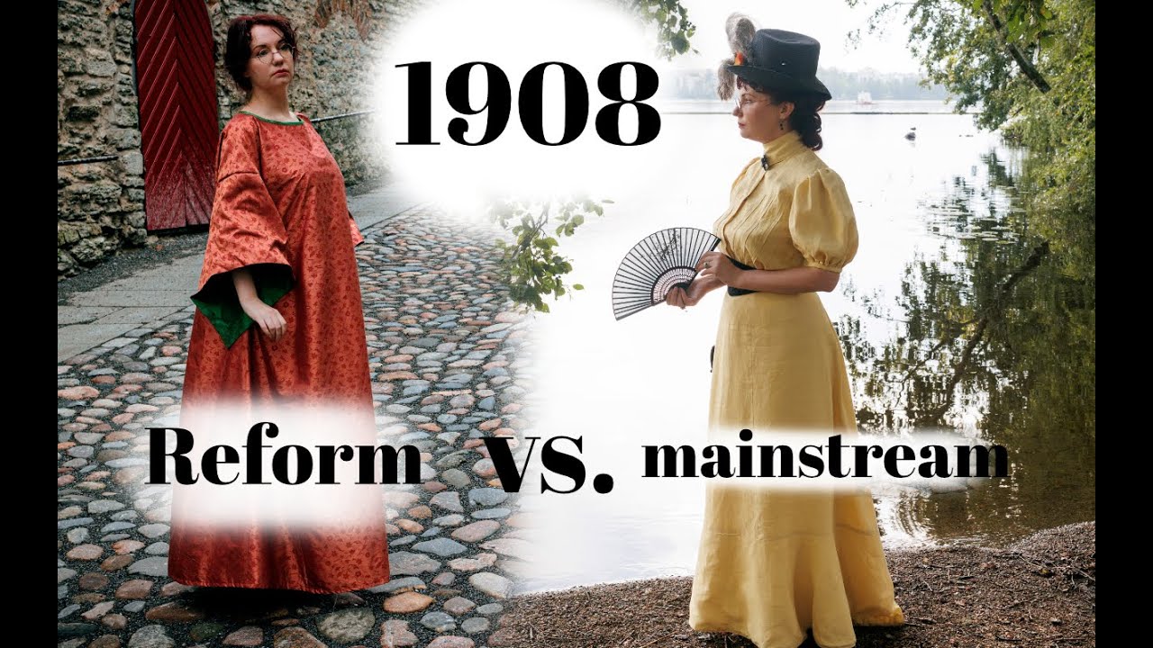 dressing reform vs fashion 1908 - YouTube