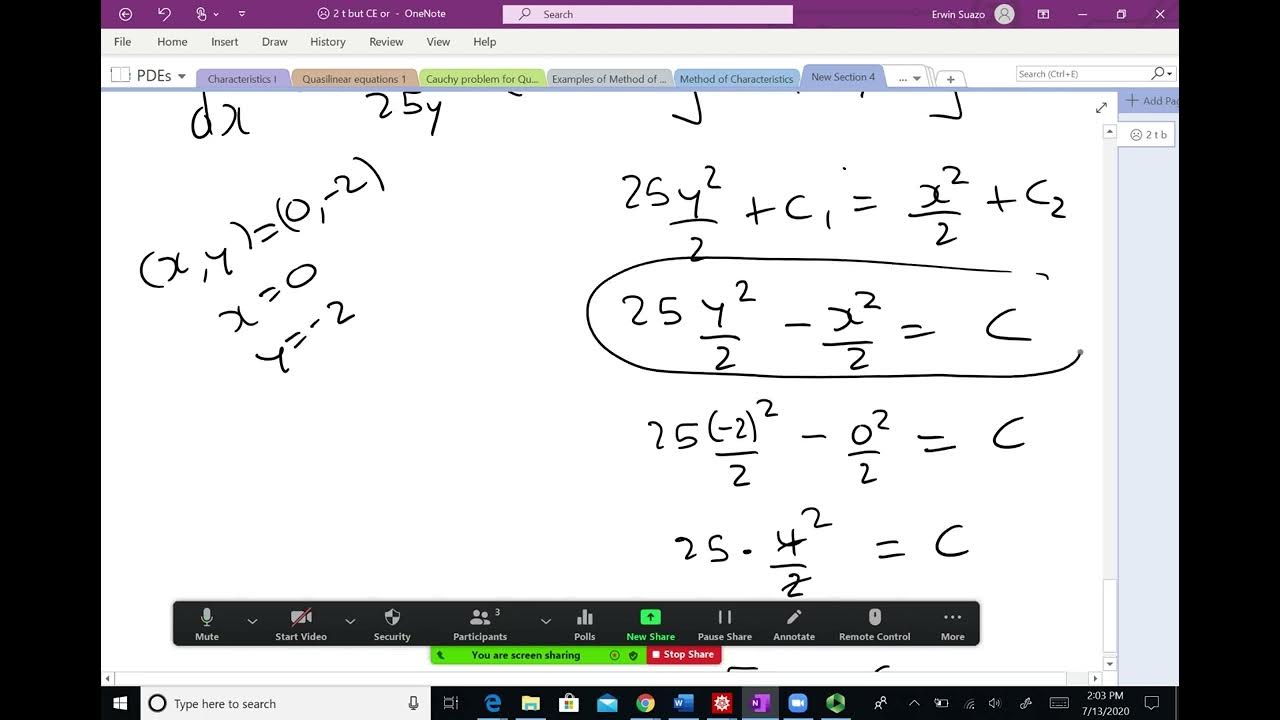Differential Equations : Week 1 Webwork problem Separation of variables 1 - YouTube