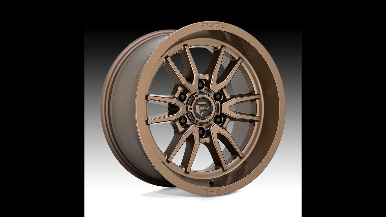 Fuel Clash 6 D788 Matte Bronze Custom Truck Wheel Spin - YouTube