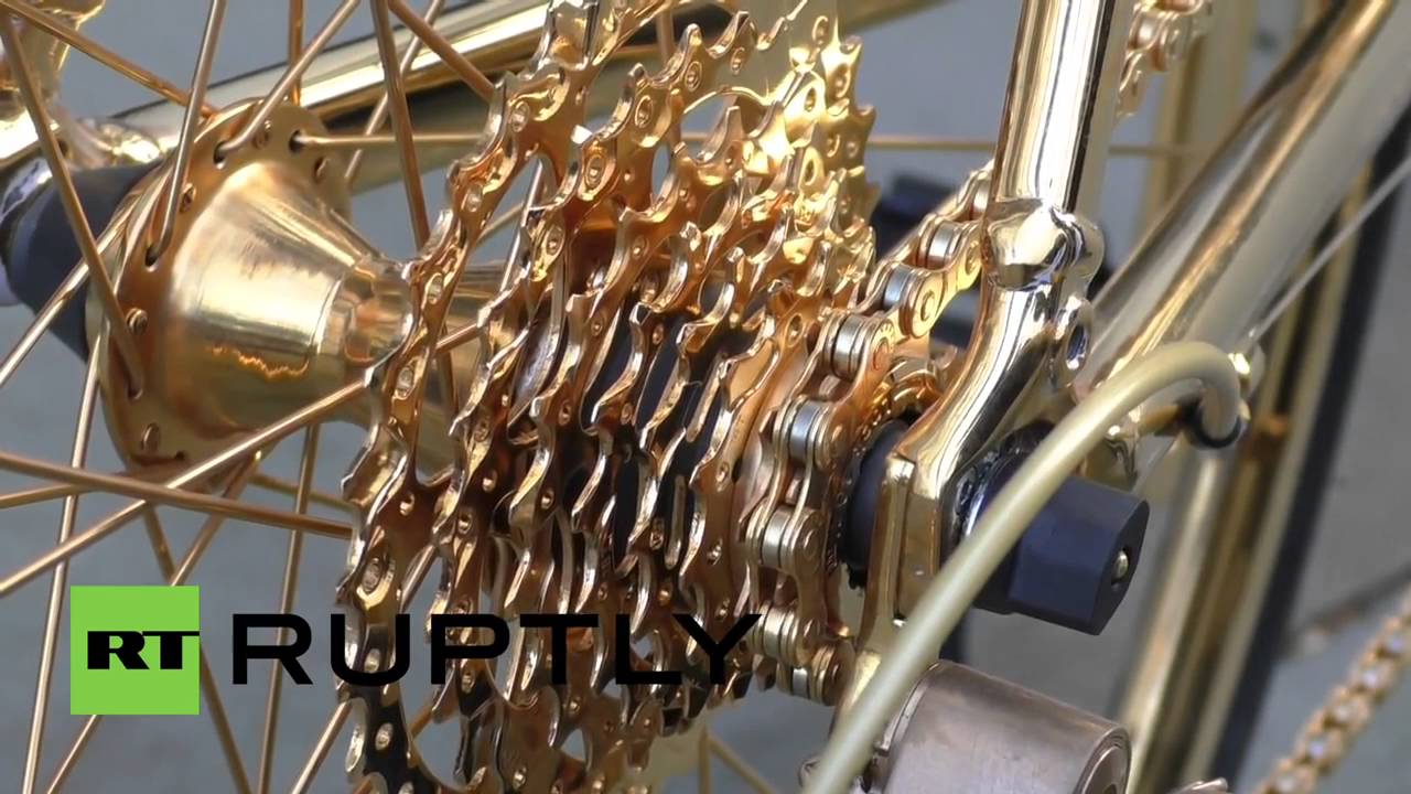 24k Gold Bike | £250,000 24K Gold Racing Bike by Goldgenie — Worth More ...