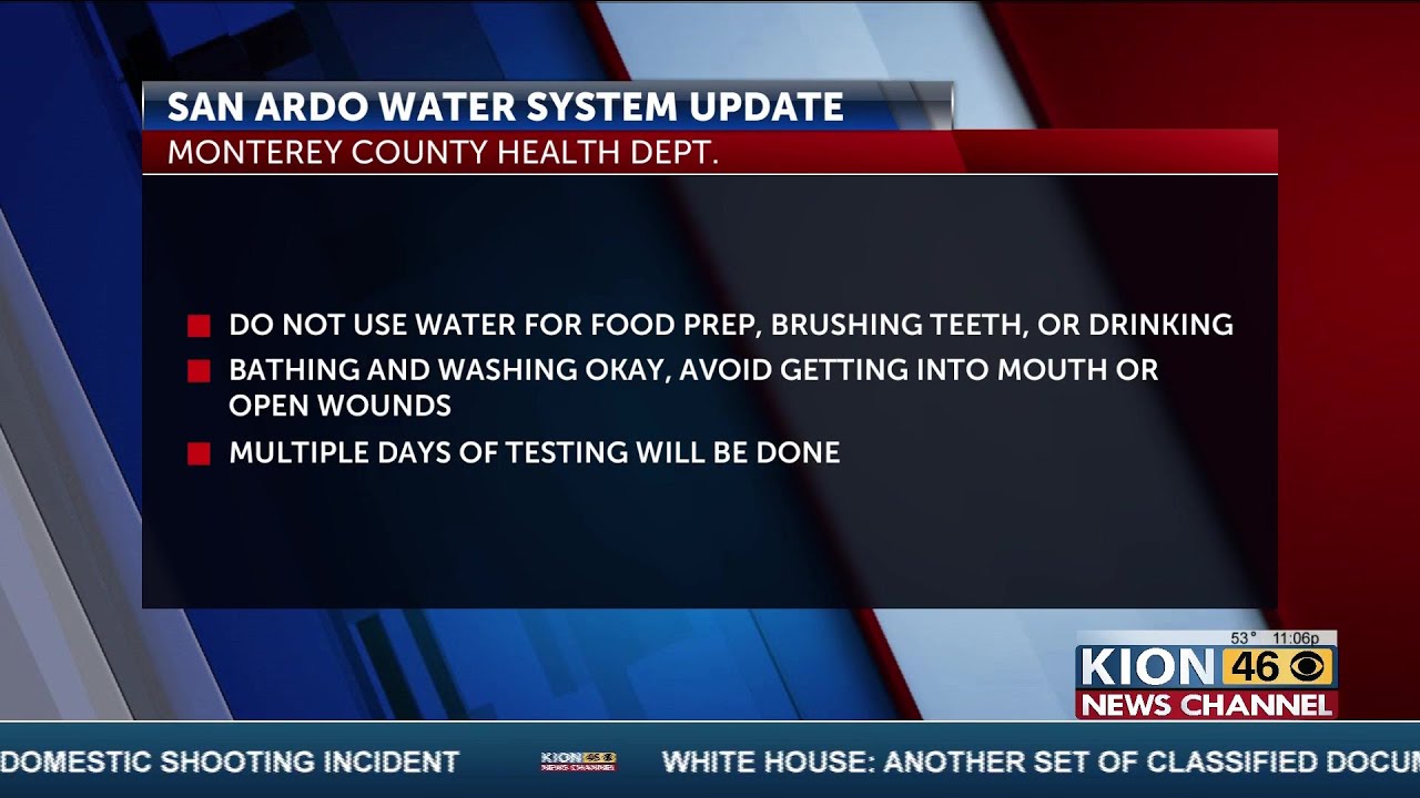 Monterey County Health Dept. gives update on San Ardo Water System ...