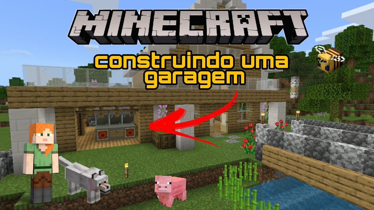 Construindo uma garagem no Minecraft 🏡 - YouTube