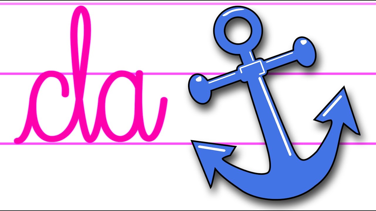 Palabras con cla cle cli clo clu App Cursiva Videos Infantiles ...