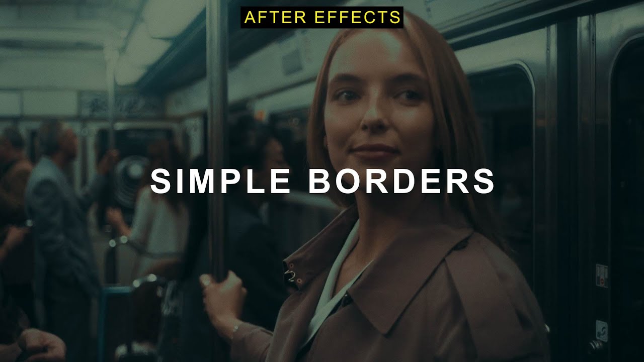 easy black borders | after effects tutorial - YouTube