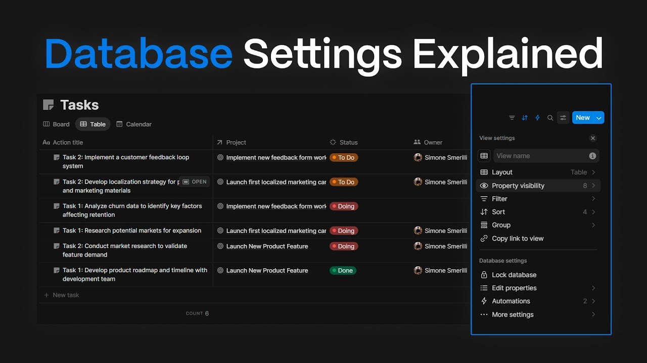 Notion database settings explained + Feed view (2025 design updates ...