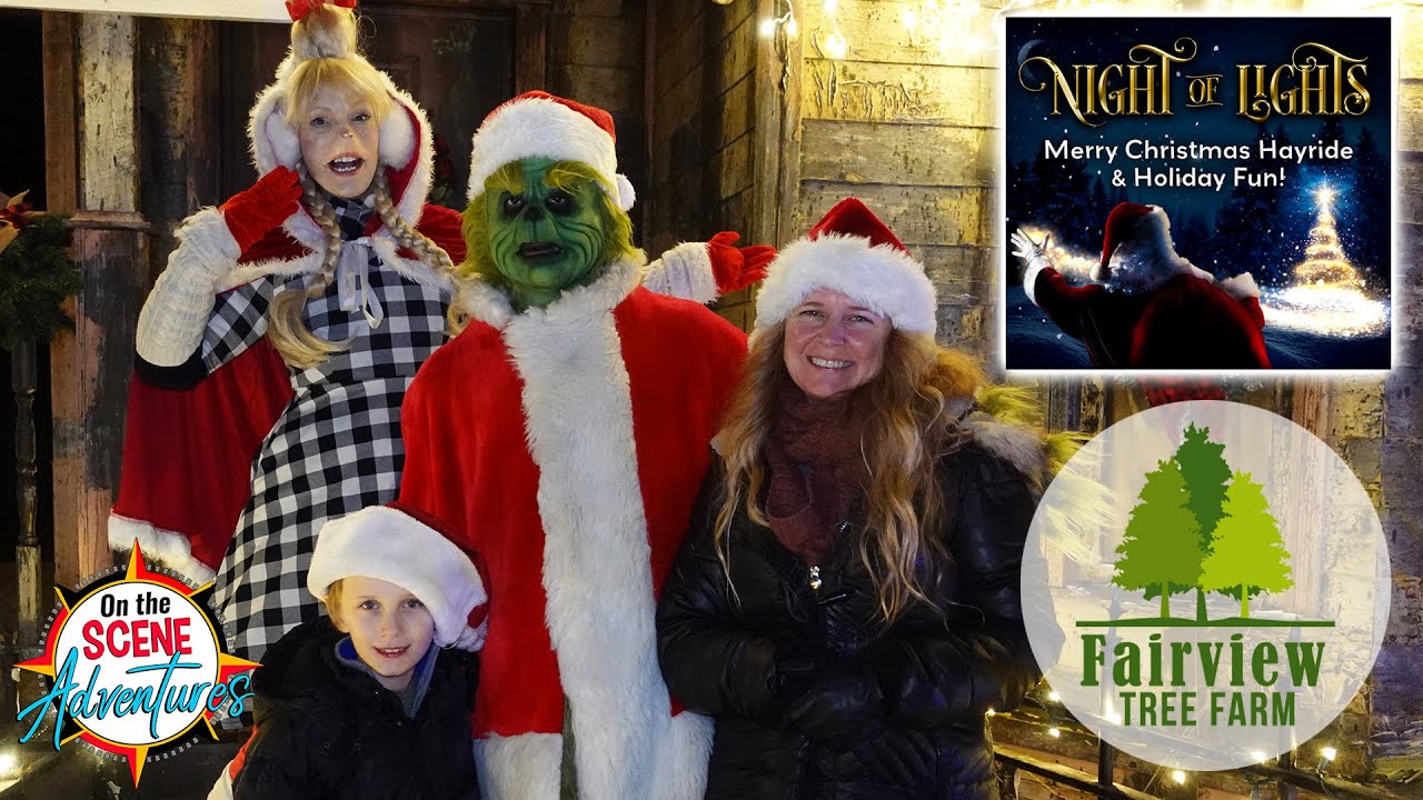 It's Christmas at Fairview Tree Farm in CT + Meeting Santa, the Grinch ...