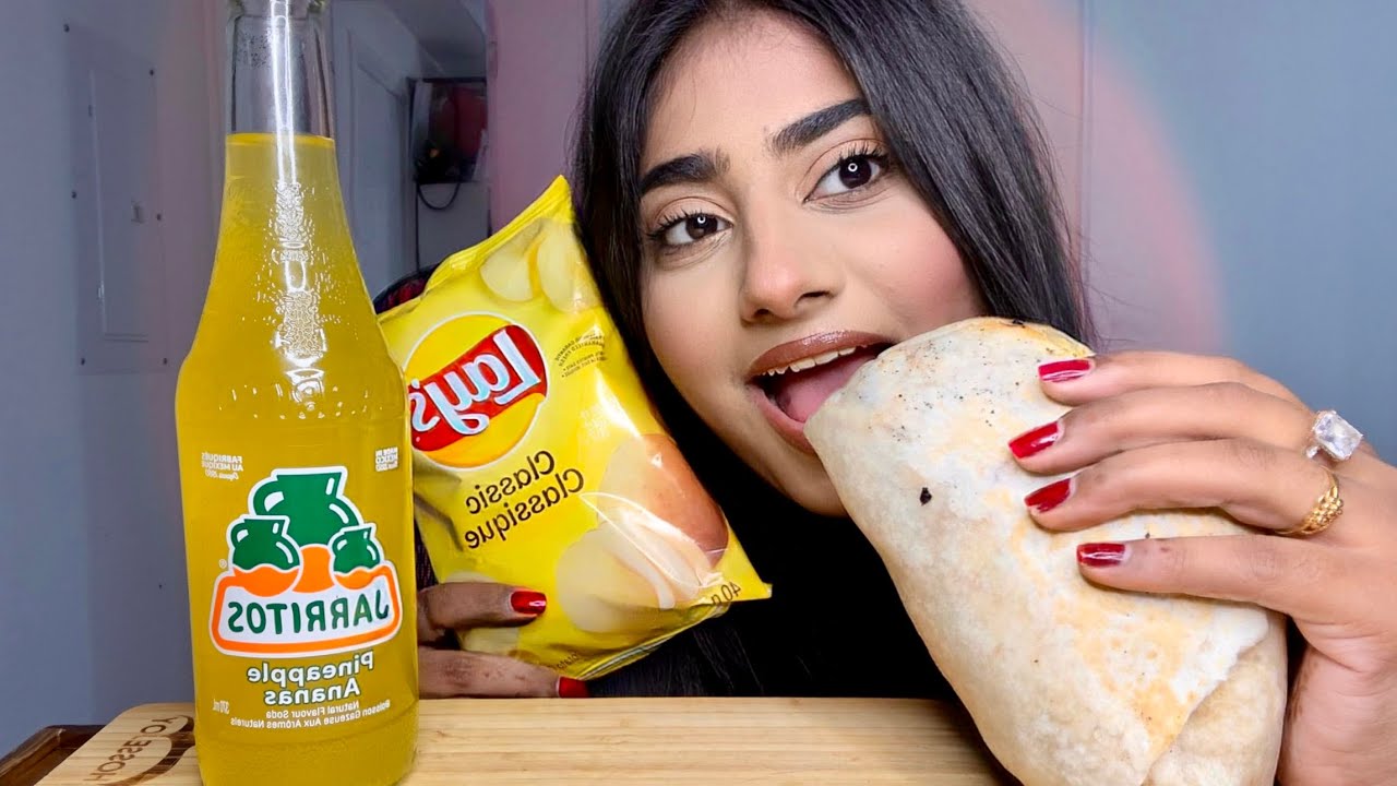 ASMR GIANT Burrito Mukbang | Satisfying Eating Sounds & Mouth Sounds ...