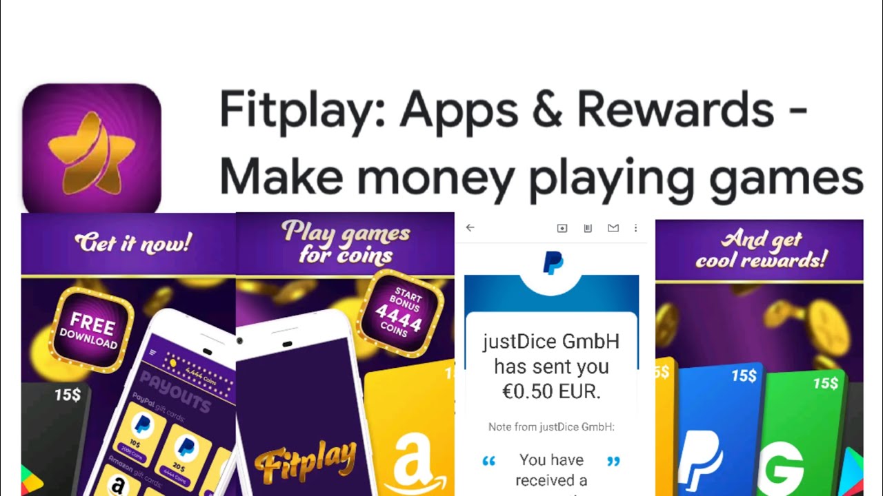 Fitplay: App & Rewards - Make money playing games - YouTube