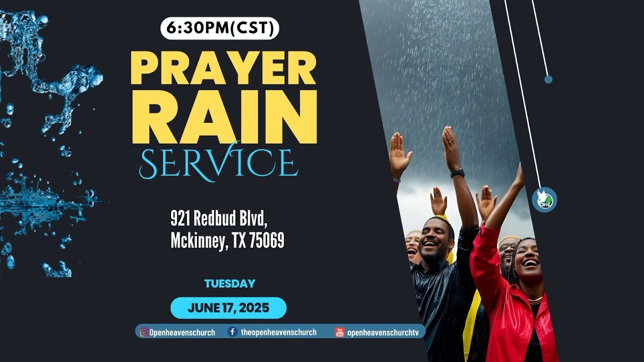 Prayer Rain Service | Tuesday, June 17th, 2025 - YouTube