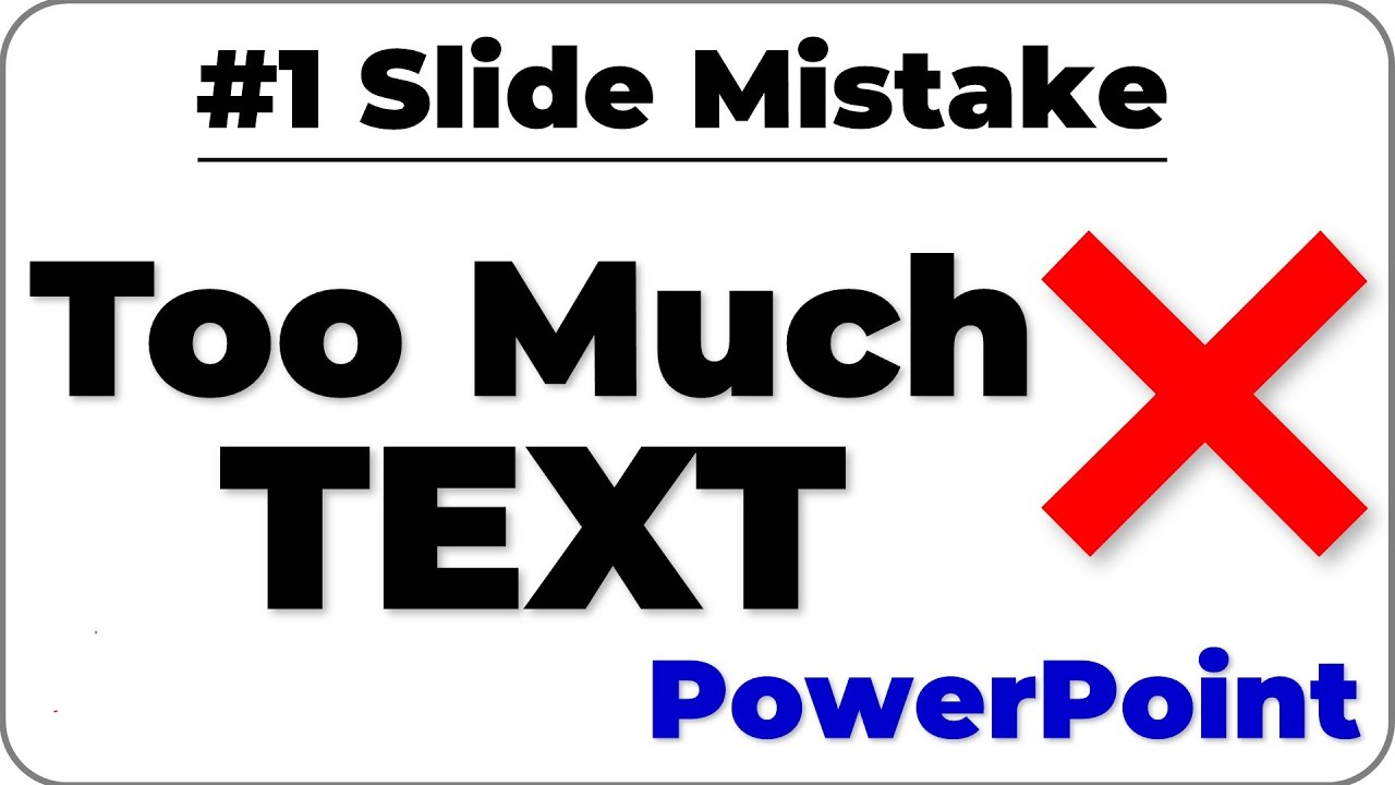 Keep Less Text in Slides - PowerPoint - YouTube