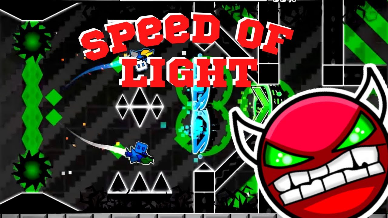 Geometry Dash Speed of Light 100% - YouTube