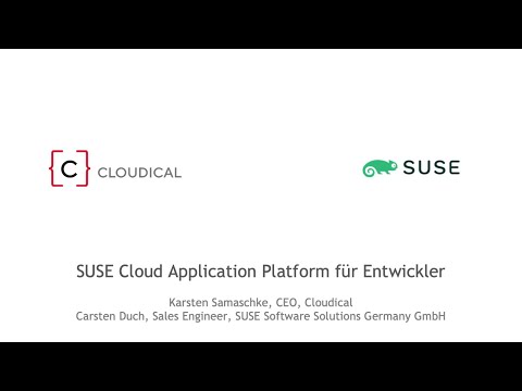 Webinar: SUSE Cloud Application Platform für Entwickler - YouTube
