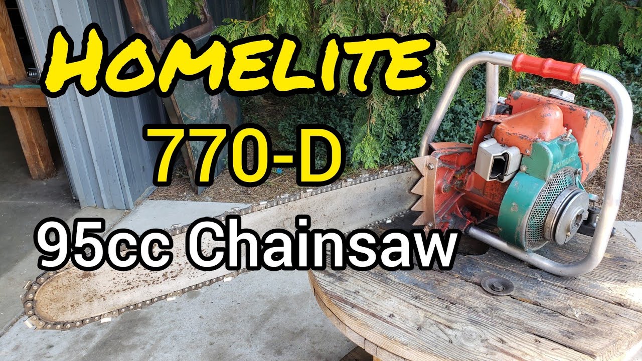 Homelite 770D Vintage 95cc Chainsaw (Getting the Old Beast Running)👹 ...