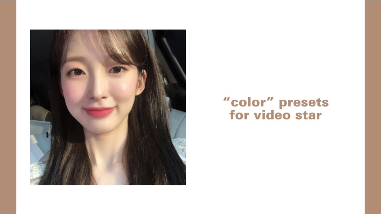 “color” presets for video star - YouTube