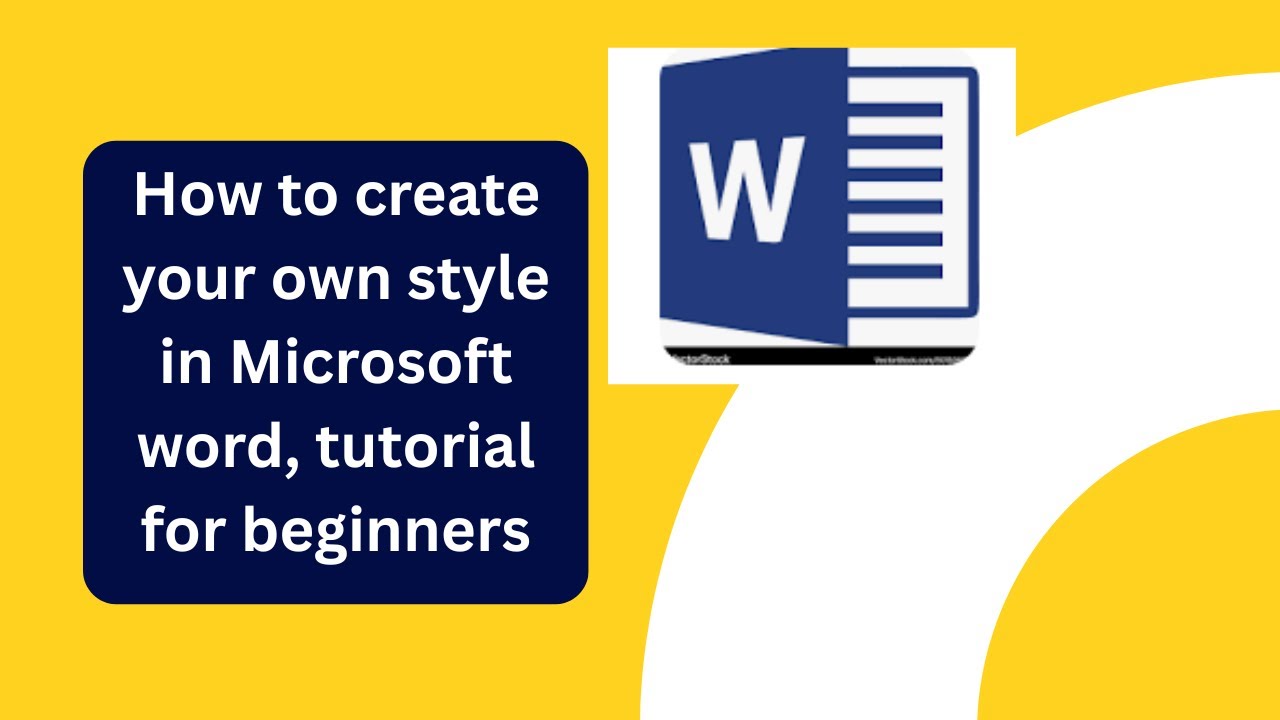how to create your own style in Microsoft word, tutorial for beginners ...