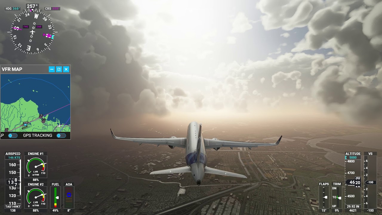 Microsoft Flight Simulator 2021 , AIRBUS320 , Flying in bad weather ...