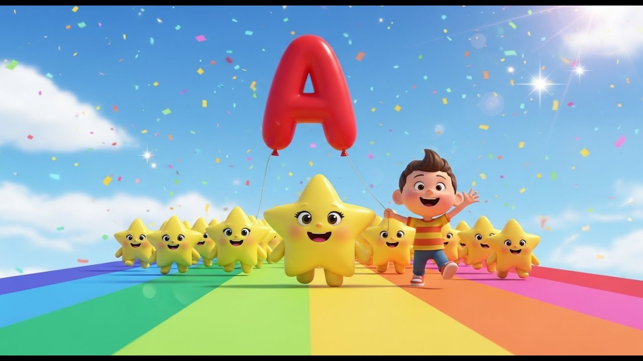 ABC Parade with Little Stars 🌟🔤 | Alphabet Song for Kids | Learn A to Z ...