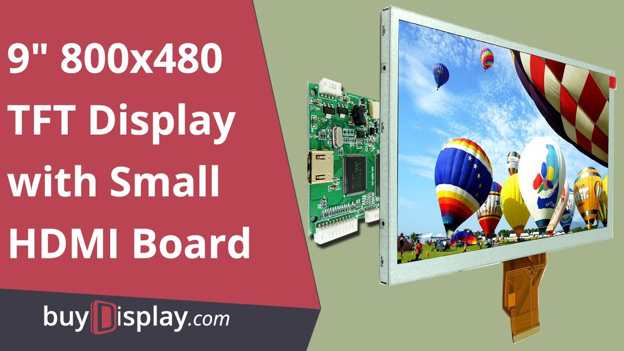 How to Connect 9 inch TFT LCD Display 800x480 w/Touch Screen Panel to ...