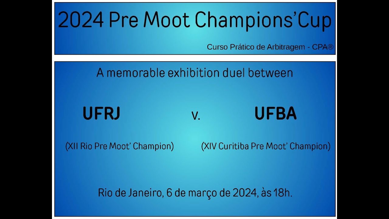 2024 Pre Moot Champions' Cup - YouTube