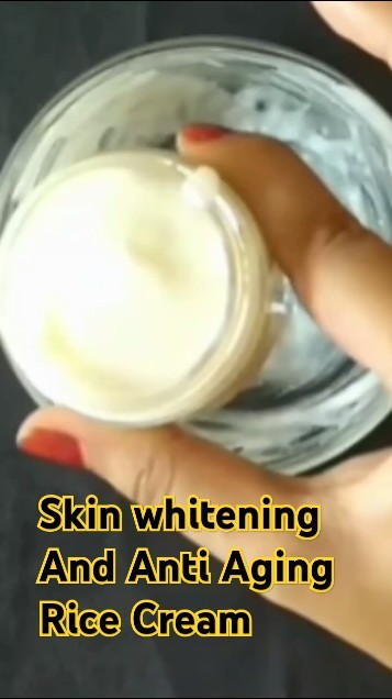 DIY Rice Cream | Skin Whitening & Anti - Ageing Rice Cream. - YouTube