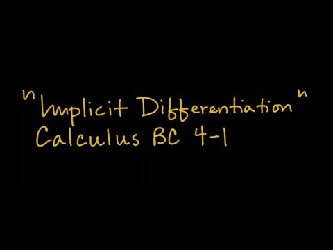 AP Calculus Topic 3.2: Implicit Differentiation - YouTube