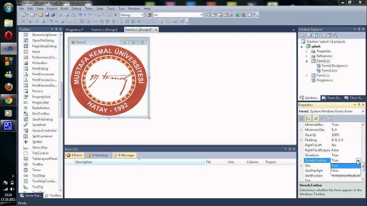 C# Splash Form nasıl yapılır ? - YouTube