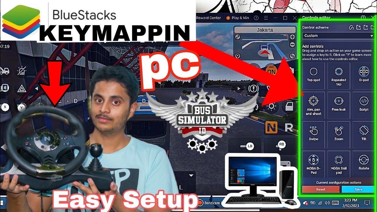 Keymapping In Bluestacks in Pc with Bus simulator Indonesia All setup ...