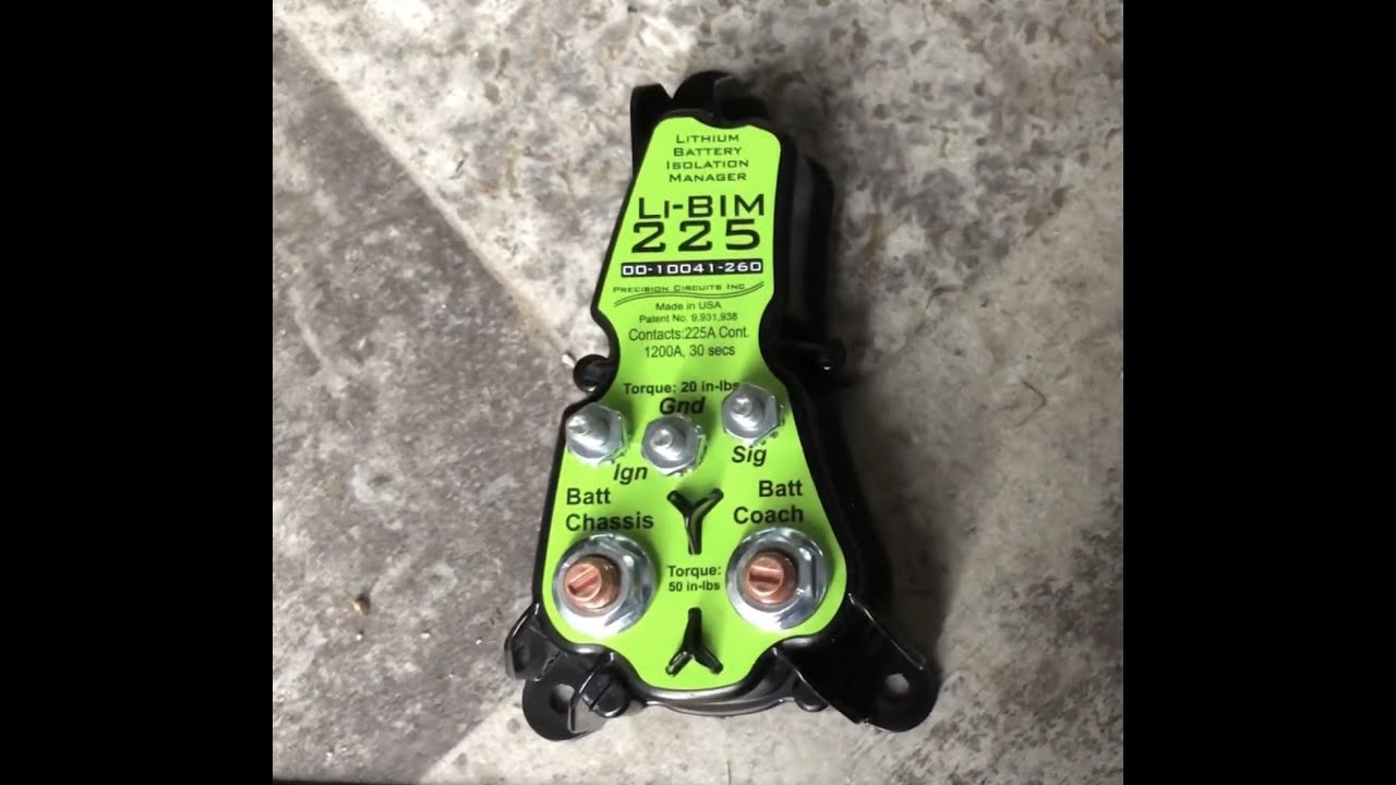 Installing 2 lithium batteries and BIM-225 for Forester RV class C ...