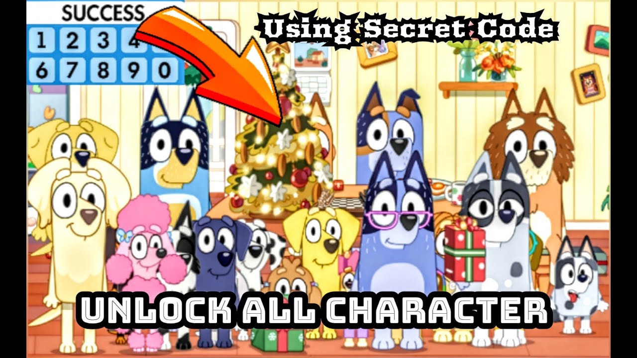 Bluey Lets Play How To Unlock All Character Using Secret Code - YouTube