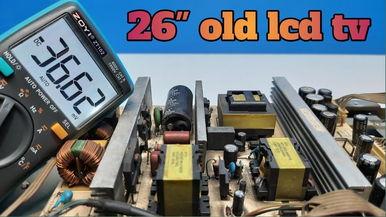HOW TO FIX old LCD/LED TV most common problem - YouTube