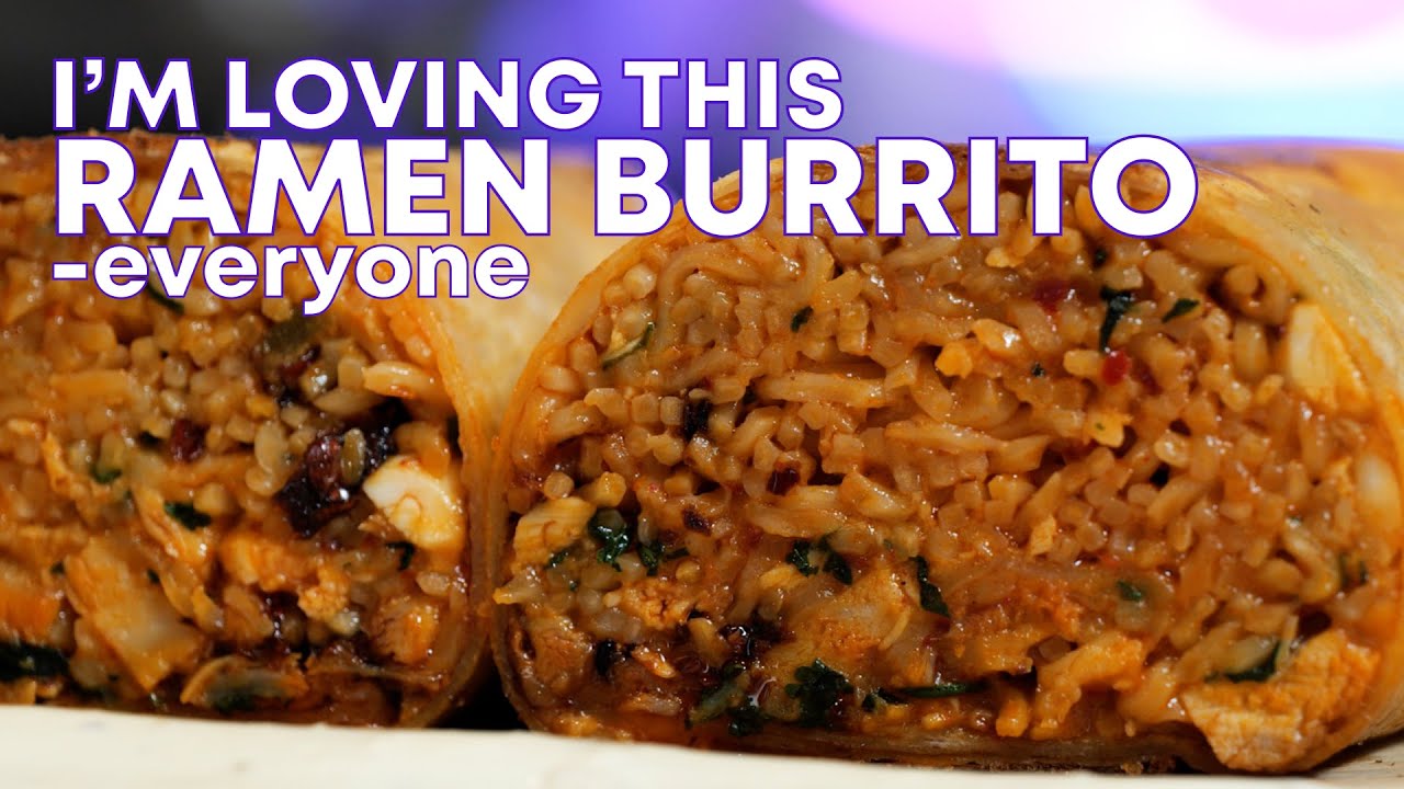 Delicious Ramen Burrito | Leo Cooks Things - YouTube