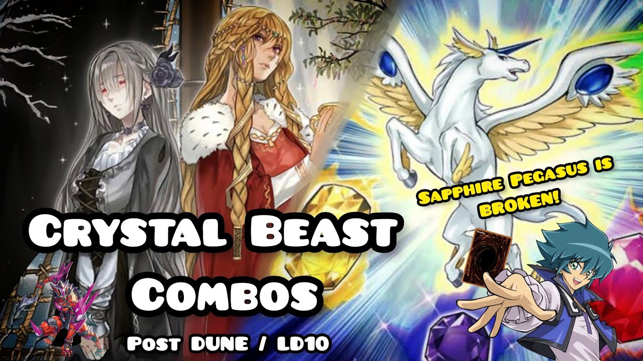 CRYSTAL BEASTS 101: BASIC & ADVANCED PLAYS! Sapphire Pegasus is BROKEN ...