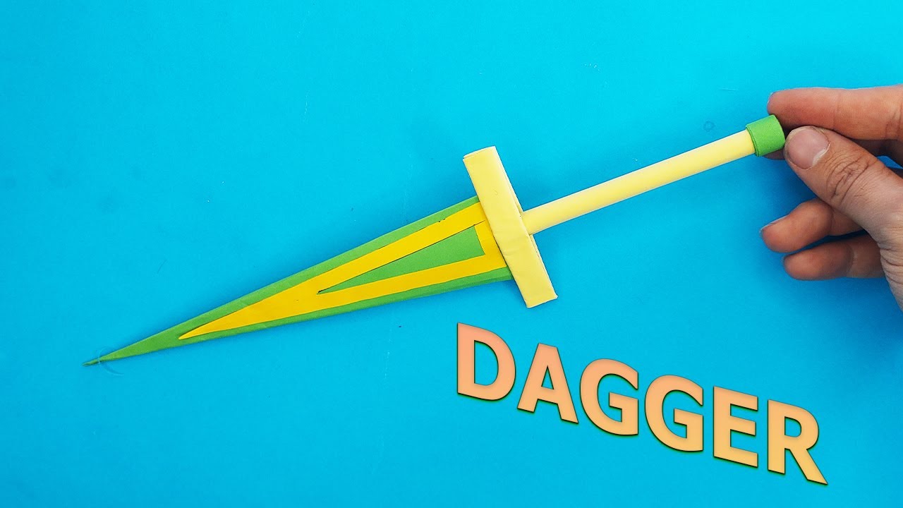 DIY Paper Dagger - Papercraft Meets Mid-Century Design - YouTube