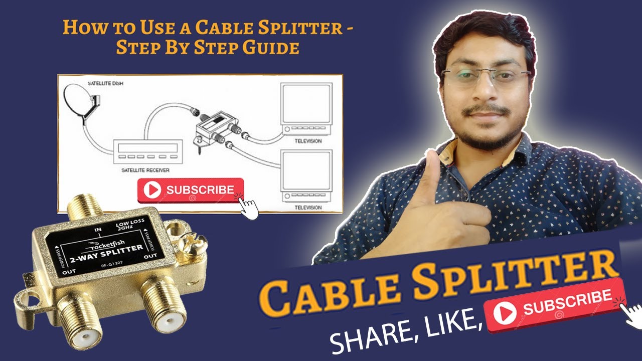 How to install cable splitter?How to use it?In GTPL cable / In Hindi ...