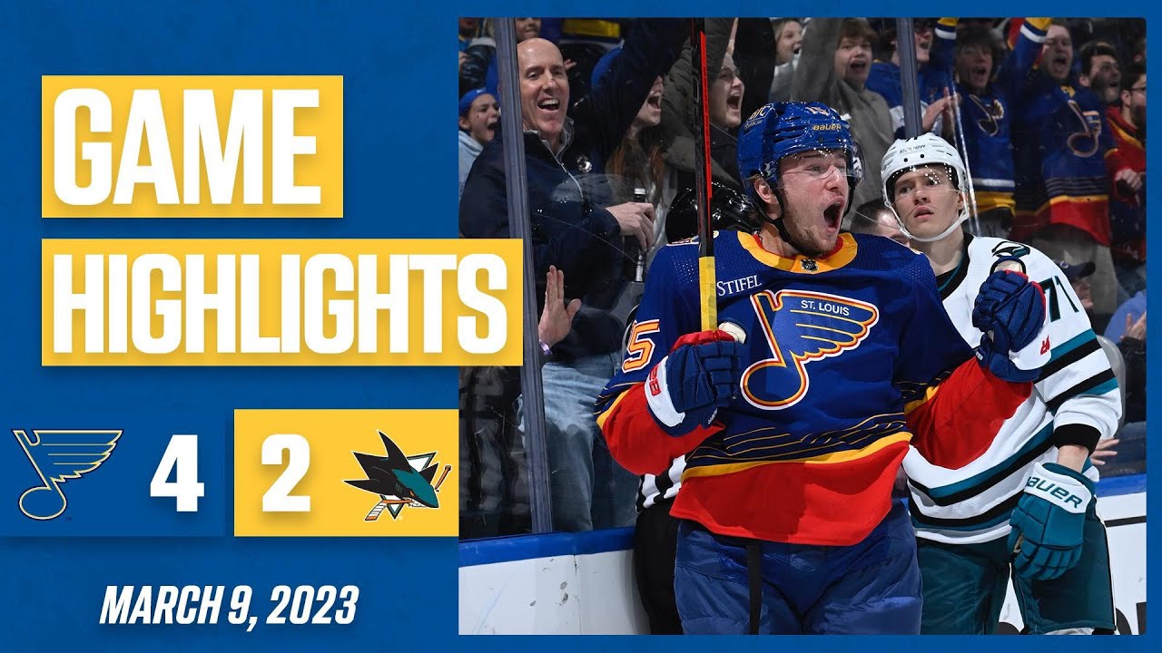 Game Highlights: Blues 4, Sharks 2 - YouTube