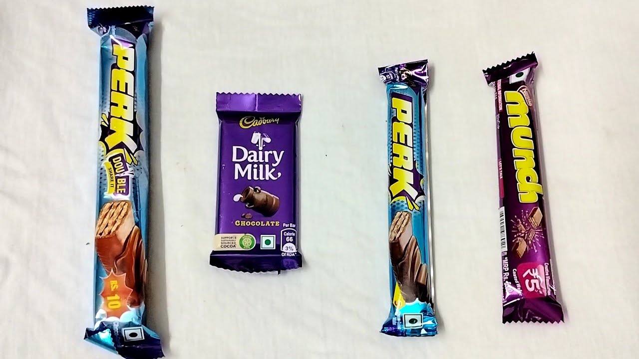 Perk vs Dairy Milk vs Perk vs Munch || Chocolates 🍫🍫 || Candy 🍬🍭 - YouTube